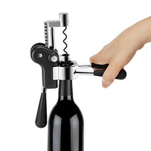 HOST Lever Corkscrew, Soft Touch Handles, 3 Blade Foil Cutter