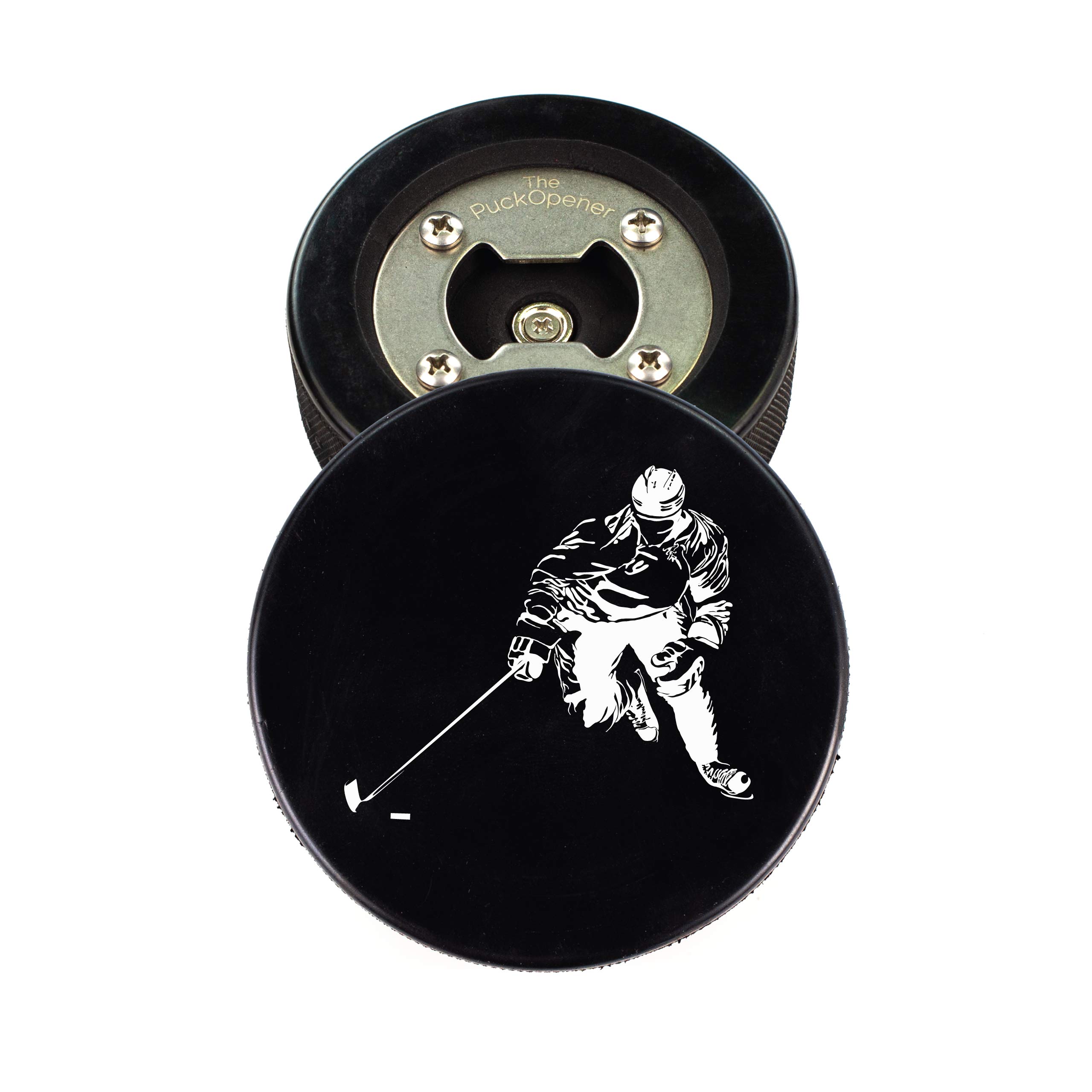 The PuckOpener - Hockey Puck Bottle Opener - Skater