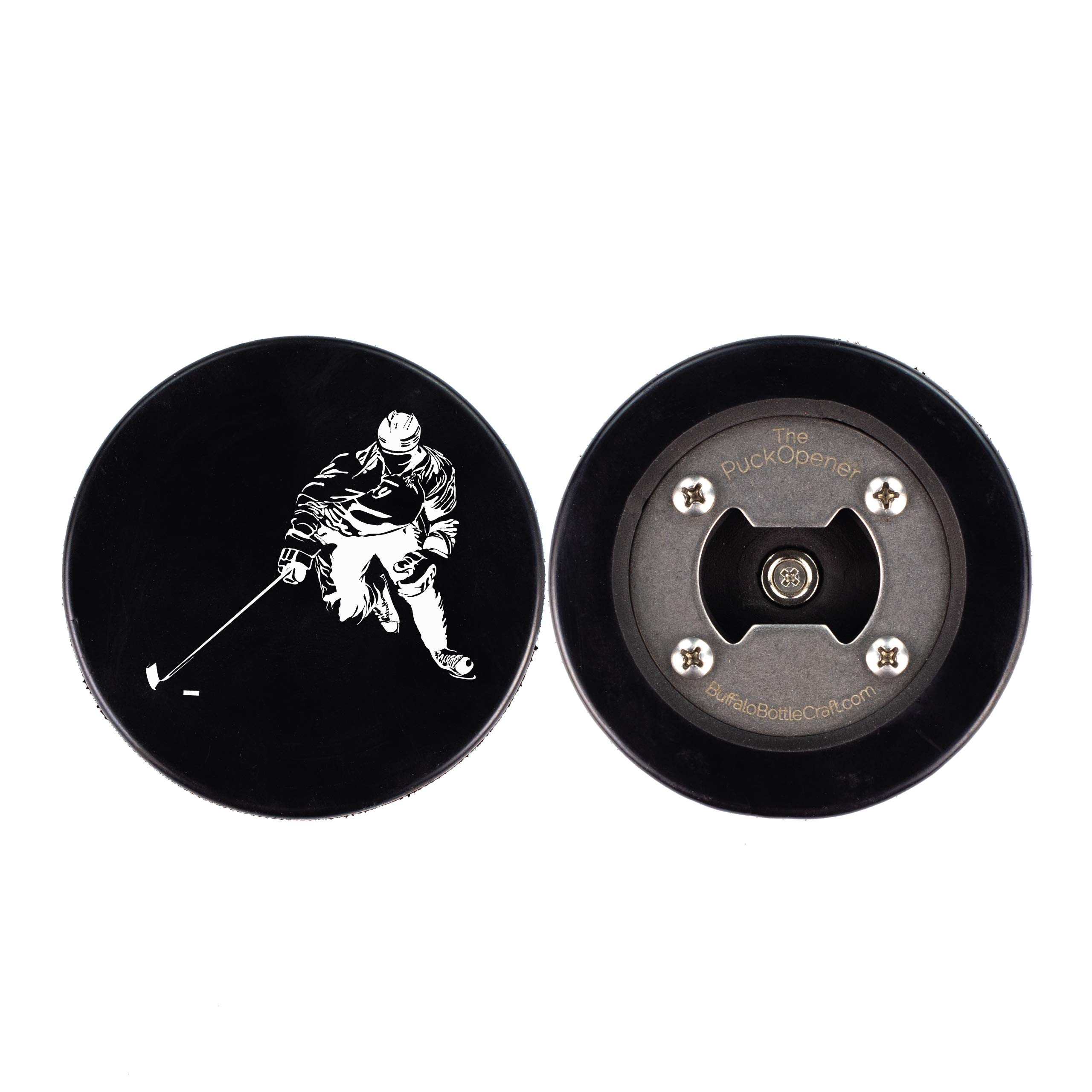 The PuckOpener - Hockey Puck Bottle Opener - Skater