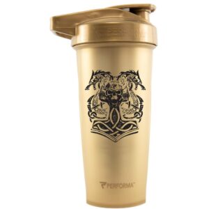 performa activ series - norse mythology series, 28oz shaker bottle (thor), best leak free bottle with actionrod mixing technology for your sports & fitness needs!