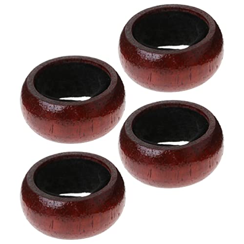 4pcs Wine Drip Rings Wooden Wine Bottle Collars Leakproof Ring Drip Stoppers Wine Stop Accessories for Wine Bottles Color 2