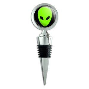 alien head roswell wine bottle stopper