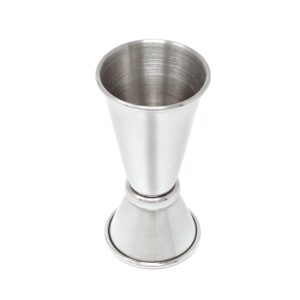 honbay 1pcs stainless steel double cocktail jigger small measuring cup for wine drink bar home party bartender (20ml and 40ml)