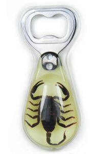 realbug black scorpion bottle opener with magnet