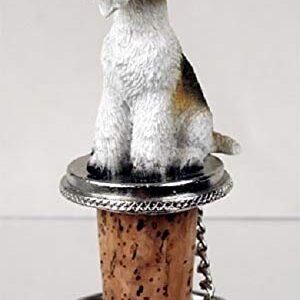 Conversation Concepts Wire Fox Terrier Red Bottle Stopper