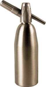 creamright sparkle soda siphon-silver