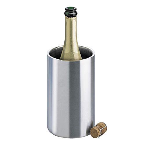 Isosteel VA-9568 Bottle Cooler Double-Layered 18/8 Stainless Steel with Matt Brushed Surface