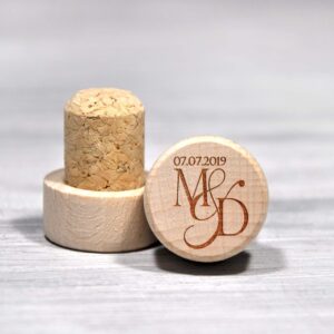 Custom Wine Stopper Personalized Party Favors Etched Wine Corks Housewarming Gift for Couple Engraved Wine Bottle Toppers Keepsake Gift Wine Gifts Personalized Wedding Gift Wine Stoppers Bulk