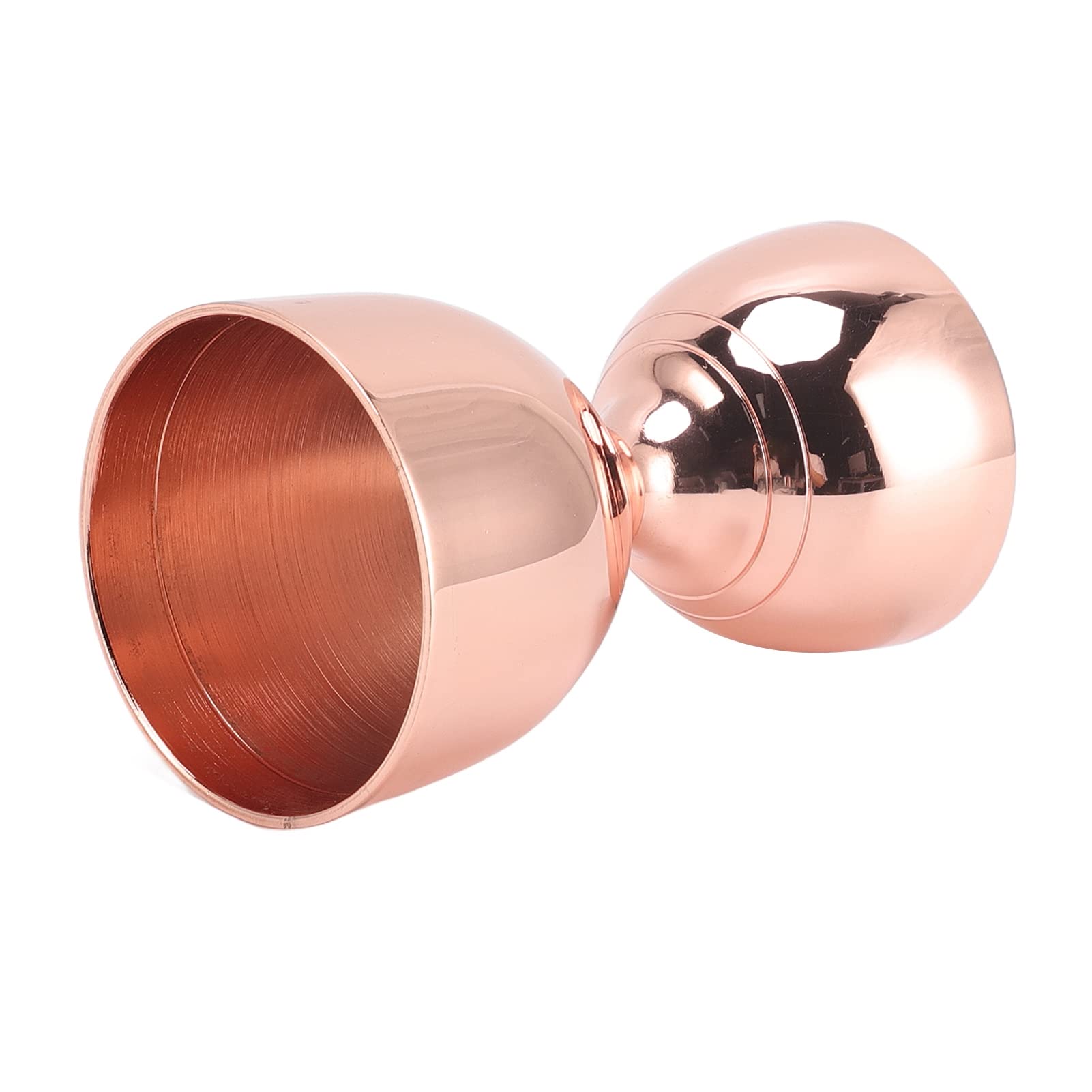 Copper Bell Jigger Premium Double Cocktail Jigger Made from Stainless Steel Bell Jigger Stainless Steel Bar Tool(30/60ml Rose Gold)