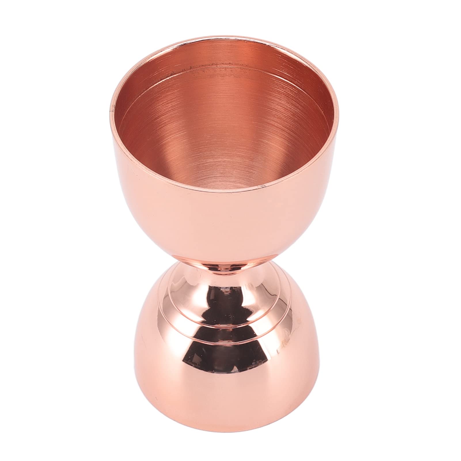 Copper Bell Jigger Premium Double Cocktail Jigger Made from Stainless Steel Bell Jigger Stainless Steel Bar Tool(30/60ml Rose Gold)