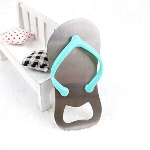 Glanzzeit Slipper Shaped Novelty Bottle Opener Stainless Steel Beer Wine Soda Can Opener Drink Hand Opener Kitchen Tool Bar Helper Wedding Party Favor Creative Gift (Mint green)