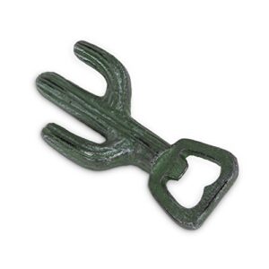 abbott collection 27-ironage-392 cactus bottle opener-antq green-5" l, 1 ea