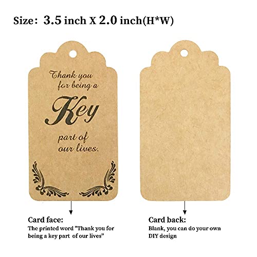 WODEGIFT 50 PCS Wedding Favors Key Bottle Opener,Wedding Favors for Guests Key Bottle Opener,Engagement, Party (Red copper)