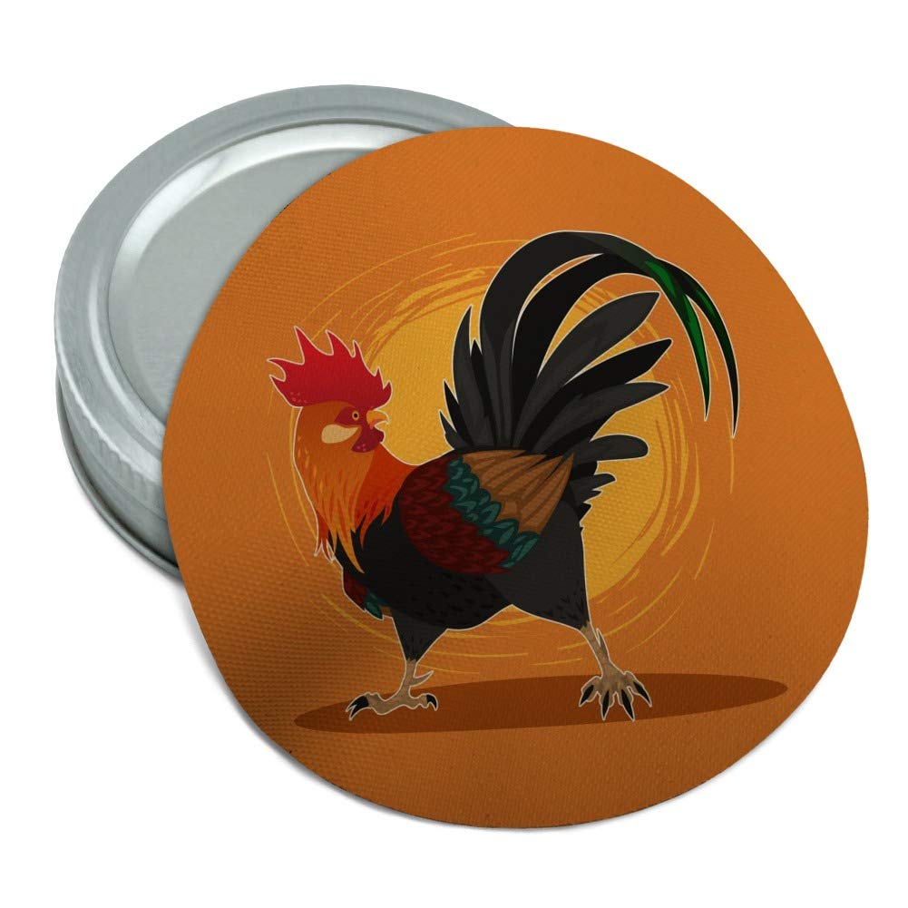 Rooster of Awesomeness Chicken Round Rubber Non-Slip Jar Gripper Lid Opener