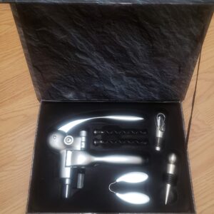 Professional Corkscrew Kit,silver zinc alloy