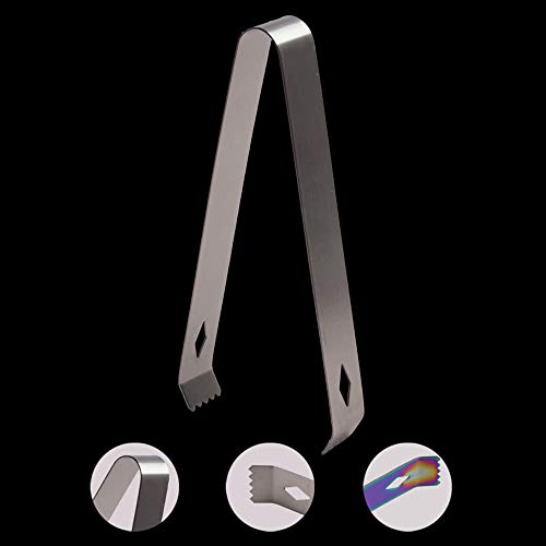 Ice Tongs, Stainless Steel Ice Tongs Serving Tongs Appetizers Tongs Small Kitchen Tongs for Coffee Tea Sugar Candy Ice Cube Party Bar Kitchen (Rose Gold)