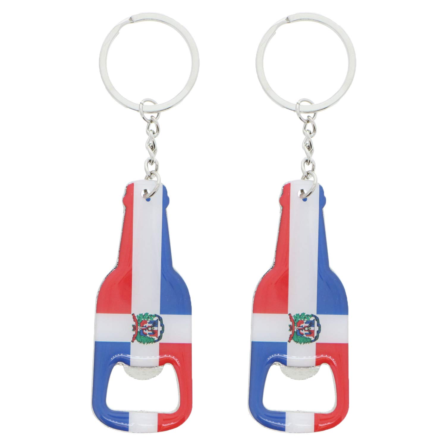 Dominican Beer Bottle Opener Pocket Keychain - Set of 2 Beer Shape