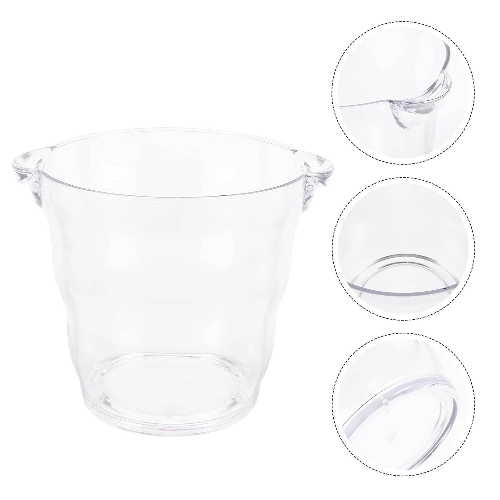 CLISPEED Wine Cooler Bucket Acrylic Wine Barrel Portable Bath Wine Bottle Chilling Tub Ice Bucket Square Stand Wine Ice Bucket Wine Bucket Cocktail Ice Bucket Ice Cubes Bucket Drinks Beer