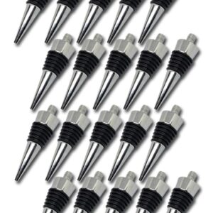 Chrome Cone Bottle Stopper Kit for Wood Turning 20 Pack