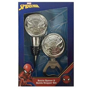 marvel spiderman wine stopper and bottle opener