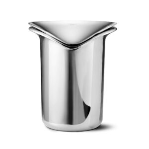 Georg Jensen Stainless Steel Ice Bucket with Tong