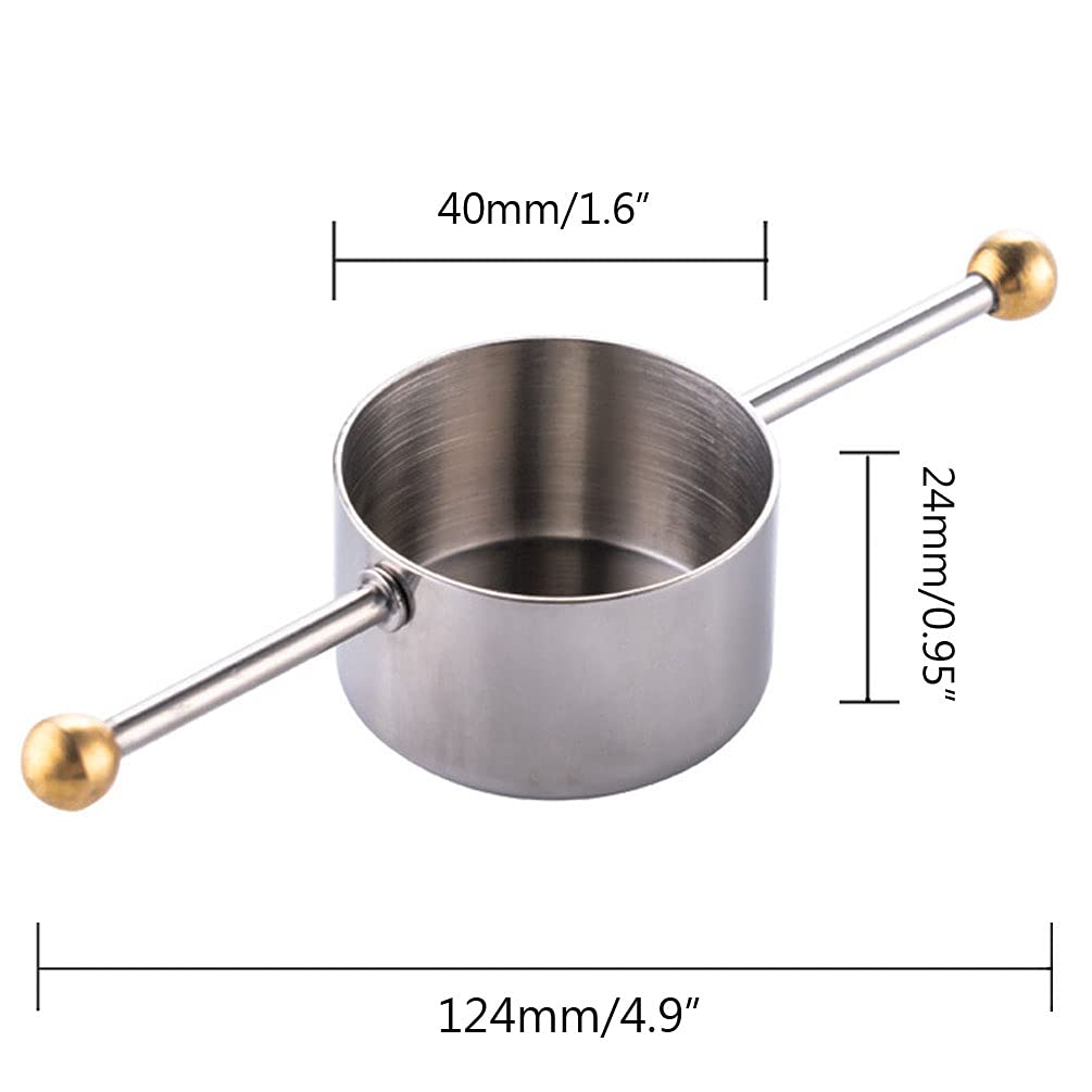 Stainless Steel Bar Cocktail Jigger with Handle for Home Bar Restaurant Use