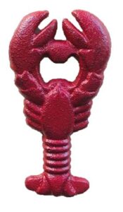 handheld lobster bottle opener, cajun crawfish barware decor, beer opener