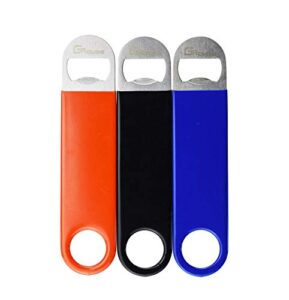 gacube 3 pack bartender bottle openers,stainless steel heavy duty beer bottle openers