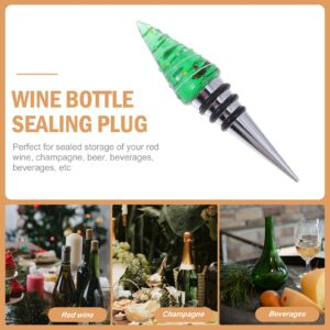 Hemoton 1pc Christmas Wine Corks Christmas Wine Stopper Wine Bottle Cover Easy to Use Wine Stopper Snowman Wine Stopper Crack-Proof Stopper Wedding Wine Cabinet Tool Sealer Gift Zinc Alloy