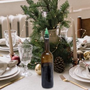 Hemoton 1pc Christmas Wine Corks Christmas Wine Stopper Wine Bottle Cover Easy to Use Wine Stopper Snowman Wine Stopper Crack-Proof Stopper Wedding Wine Cabinet Tool Sealer Gift Zinc Alloy