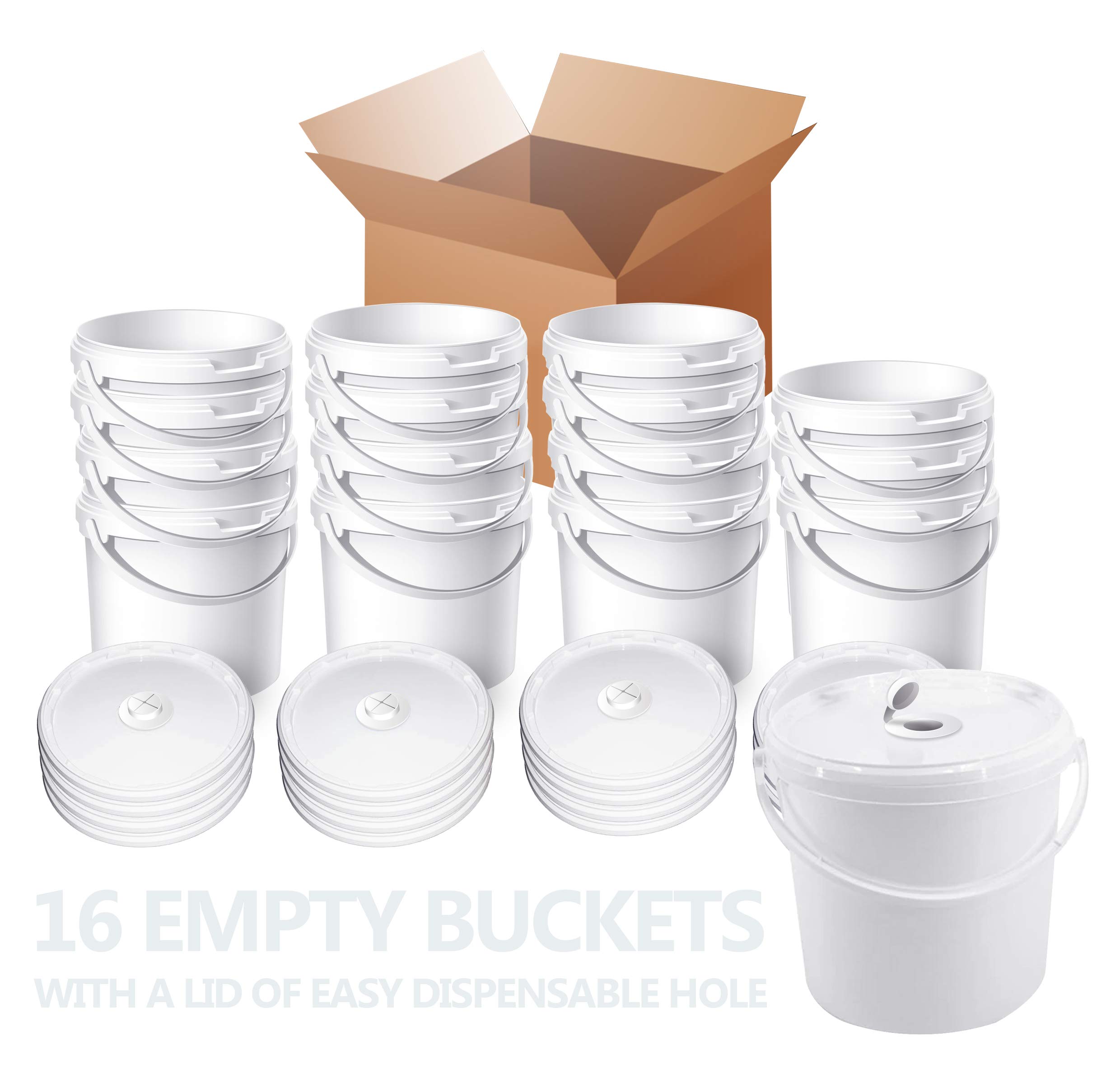 Bucket Dispensers for Multipurpose Wipes for Gyms, Fitness Centers, and Department Stores Bulk Buy -16 Buckets