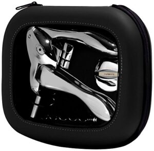 rabbit zippity polished sterling corkscrew in eva storage case (black)