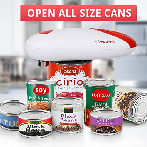 Electric Can Opener, Automatic Can opener, Safe Smooth No Sharp Edges Can Opener for Almost Size Cans, Best Gifts for Senior with Arthritis, Mothers Day Gifts