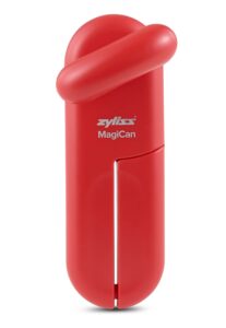 zyliss magican manual can opener with lid release - red