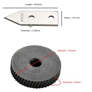 Tesor Replacement Parts - Knife/Blade & Gear Compatible with Edlund #1 Commercial Can Openers (#1 Size - 1 Pack)