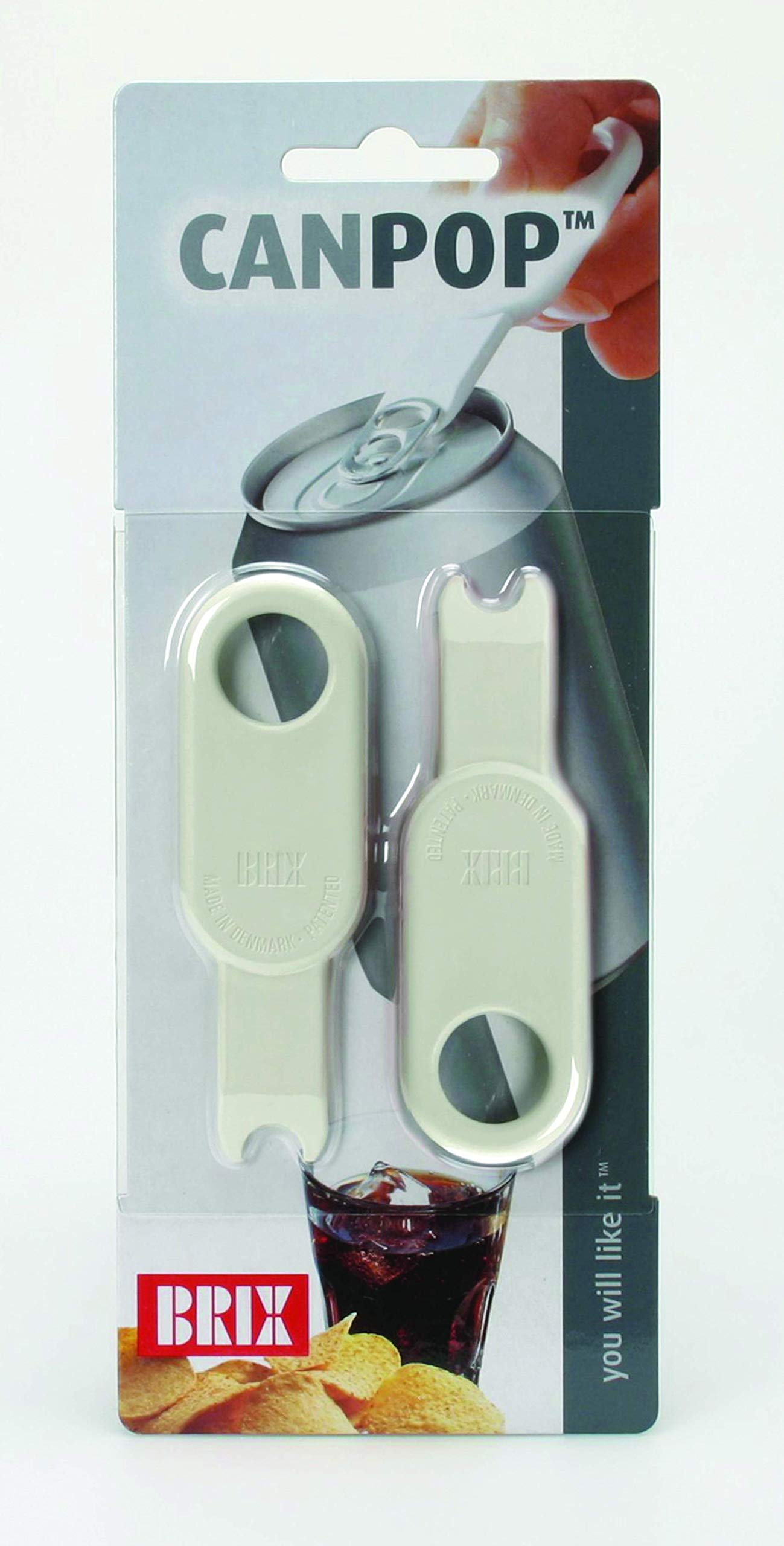 Brix CanPop Beverage Can Opener, Set of 2, Multicolor