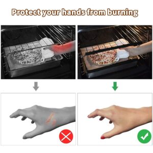 3 Pack BESEGO Oven Rack Shields, Heat Resistant Silicone Oven Rack Cover Prevent Hand & Arm against Burns, Scars & Injuries - 14 Inches Long…