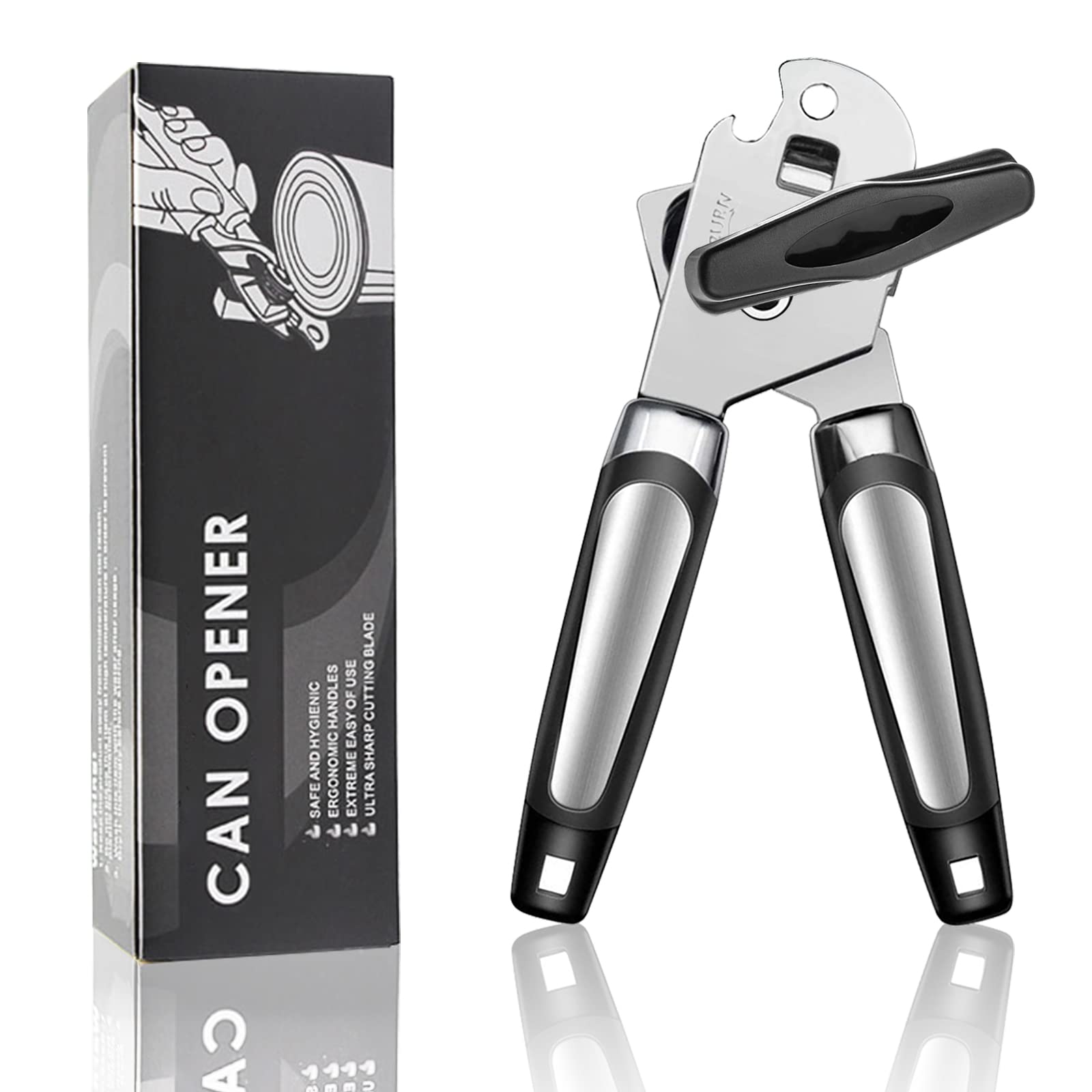 Can Opener Manual, Can Opener Smooth Edge Heavy Duty Can Opener Save Time And Effort For Seniors With Arthritis Hands