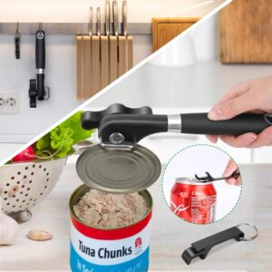 Can Opener Kitchen Safety Manual Can Opener for Restaurant No Sharp Edges Can Opener for Arthritis Camping Can Opening tool Side Cut Manuel Can Opener Hand Held Smooth Edge Can opener Ergonomic Handle