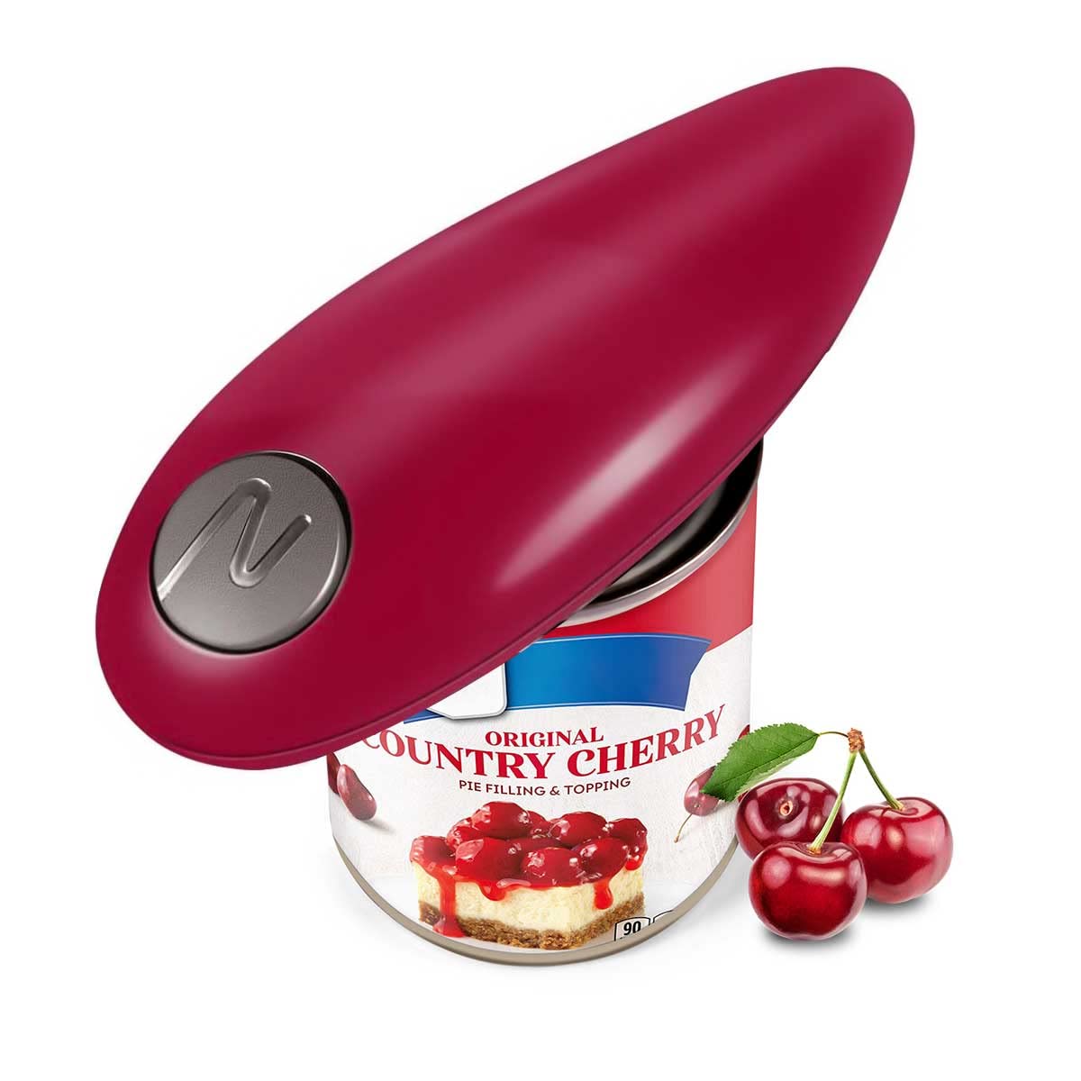 Electric Can Opener, Open Your Cans with A Simple Push of Button, Automatic Can Opener Smooth Edge, Electric Can Openers for Kitchen Arthritis and Seniors, Best Kitchen Gadget for Almost Size Can