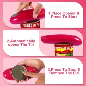 Electric Can Opener, Open Your Cans with A Simple Push of Button, Automatic Can Opener Smooth Edge, Electric Can Openers for Kitchen Arthritis and Seniors, Best Kitchen Gadget for Almost Size Can