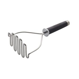 KitchenAid Gourmet Stainless Steel Wire Masher, 10.24-Inch, Black & Classic Multifunction Can Opener / Bottle Opener, 8.34-Inch, Black