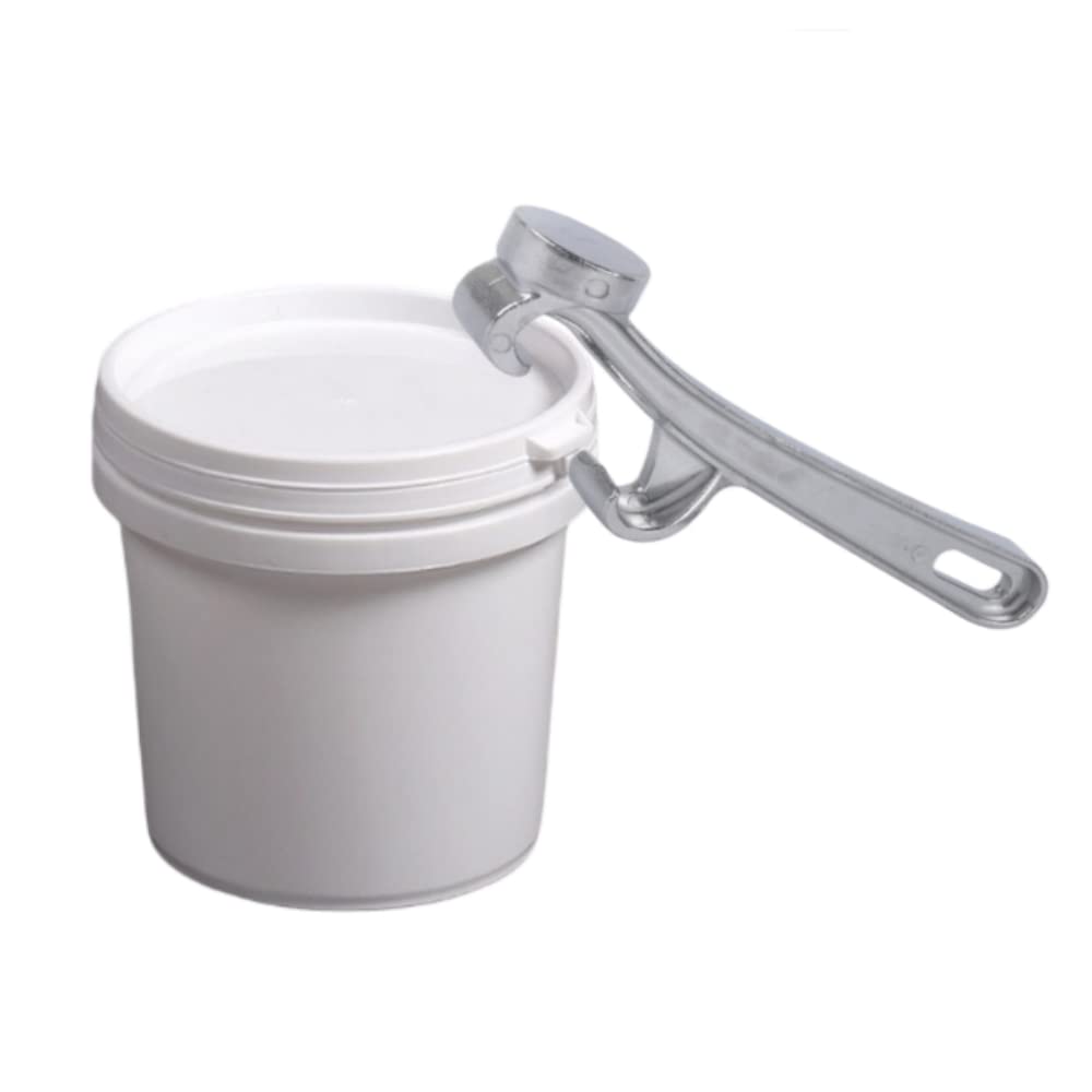 5 Gallon Aluminum Bucket Pail Opener Silver Buckets Lid Wrench Can Opener Lid Remover Tool sturdy pail opener for Home Office