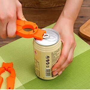 VIUJUH 3 in 1 Pop Can Opener, Party Partner Life Gadgets Smooth Edge Mutifunctional Can Opener, Upgraded Plastic Handheld,Fingernails Protecter, Designed Comfort Grips Bottle Opener for Dringing