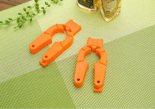 VIUJUH 3 in 1 Pop Can Opener, Party Partner Life Gadgets Smooth Edge Mutifunctional Can Opener, Upgraded Plastic Handheld,Fingernails Protecter, Designed Comfort Grips Bottle Opener for Dringing