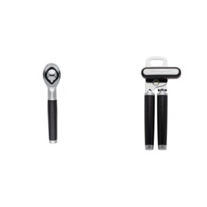 kitchenaid classic ice cream scoop + can opener/bottle opener bundle (black)