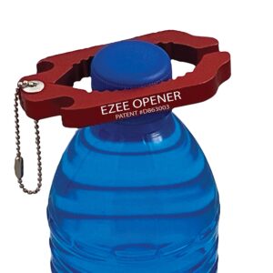 Ezee Opener - (Blue) Aluminum Keychain Multi use opener - perfect for arthritis and weak hands - opens to 2 1/2" dia.