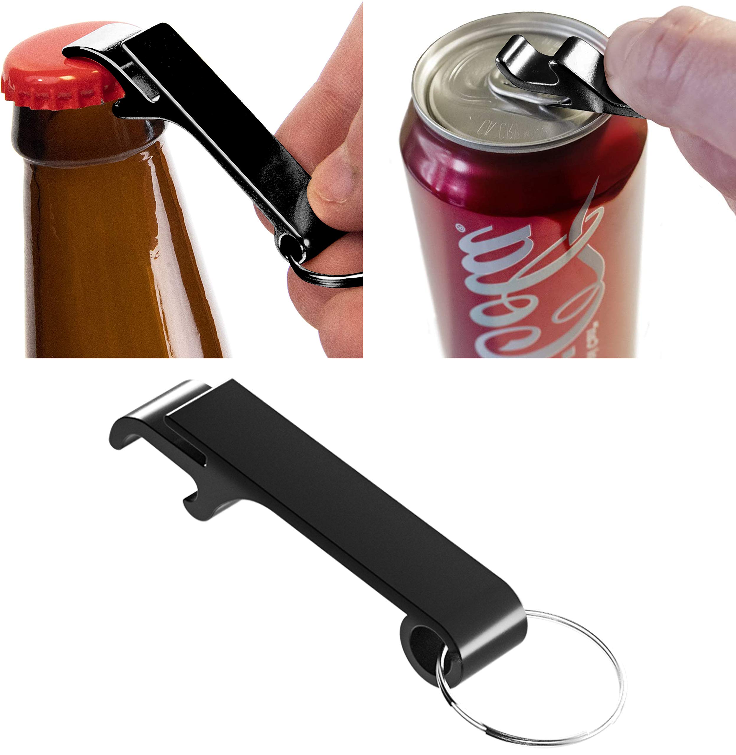 NLAAHCE Can Opener Smooth Edge - Safety Can Opener Manual, Handheld Can Opener features Ergonomics Design for Seniors with Arthritis and Weak Hands, with Bottle Opener Set