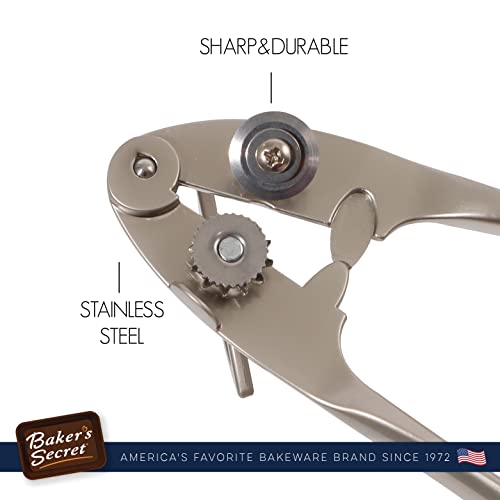 Baker's Secret - Can Opener Stainless Steel Heavy Duty Tin Can Opener