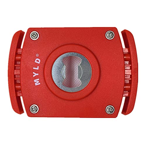 MYLD Beer Can Opener, Soda Can Opener, Can Opener Manual, Can Cutter Top Remover, Handheld Safety Manual Can Opener, Pulls the Top Off (Red) (Fine)